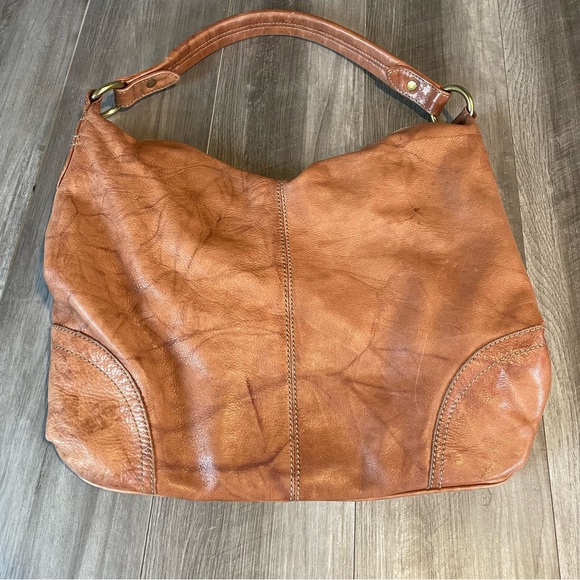 Frye | Bags | Frye Campus Large Rivet Hobo Tan Brown | Poshmark